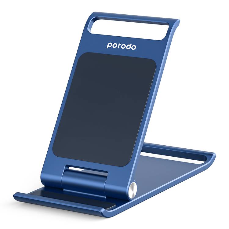 Shop Porodo Foldable Blue Mobile Stand with Aluminum Alloy Material ...