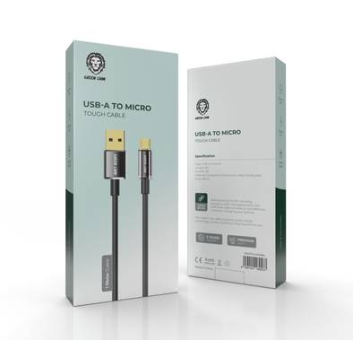 Green Lion USB-A to Micro Tough Cable in UAE | Fast Charging - black ...