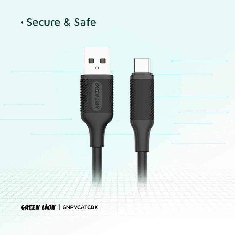 Green Lion USB-A To Type-C PVC Cable in UAE | 480 Mbps Transfer Speed ...