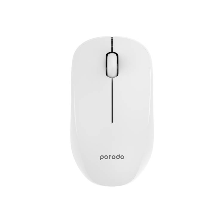 Buy Now Porodo Wireless Mouse - 1200 DPI, Dual Mode, White (PD-WBRM12-WH)