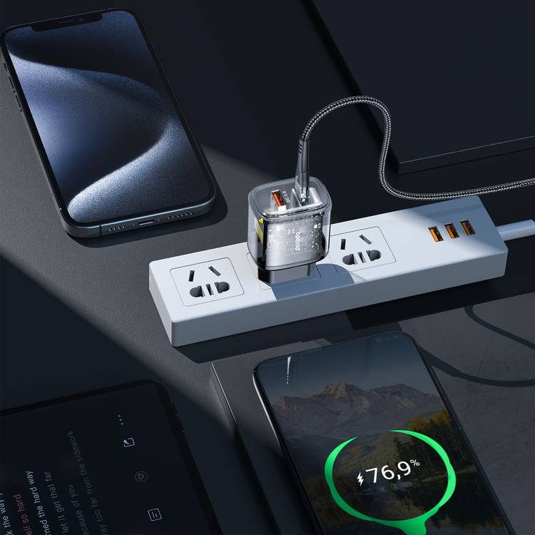 Buy Now Porodo Dual Output Quick Charger - Powerful and Safe Way to Charge Devices (PD-T20WACEU-BK)