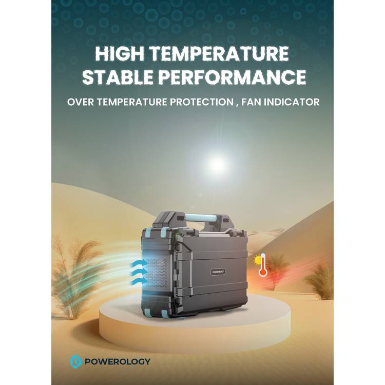 Buy Powerology 76800mAh 300W Portable Power Generator Integrated Solar ...