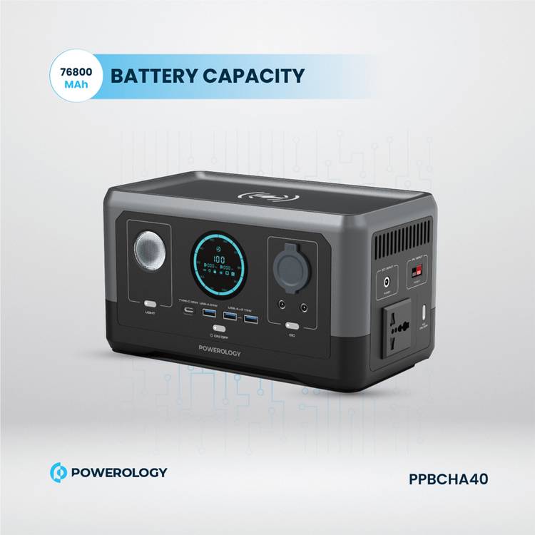 Buy Powerology 76800mAh 300W Solar Input Portable Power Generator in ...