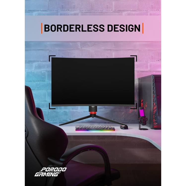 Porodo Gaming 27 Curved Monitor - 240Hz, CSOT Panel In UAE | Adjustable ...