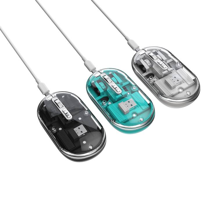 Shop Green Lion Transparent Invisible Click Power Mouse Lite in UAE ...