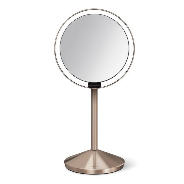 Simplehuman Steel Foldable Sensor Mirror With Travel Case - Rose Gold ...