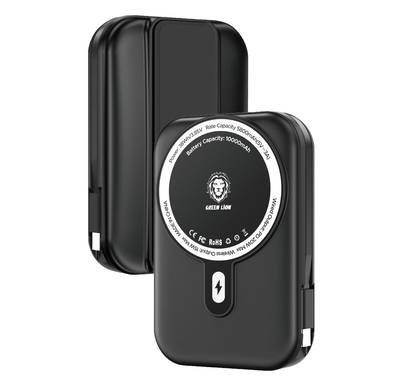 Green Lion Monaco Grip 10000mAh Power Bank - Black | UAE (GNMGP10KPBBK)