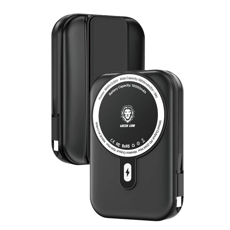 Green Lion Monaco Grip 10000mAh Power Bank - Black | UAE (GNMGP10KPBBK)