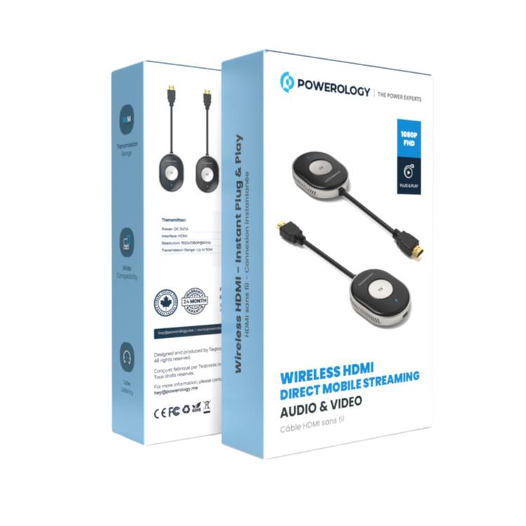 Buy Powerology Wireless HDMI Direct Mobile Streaming Audio & Video in ...
