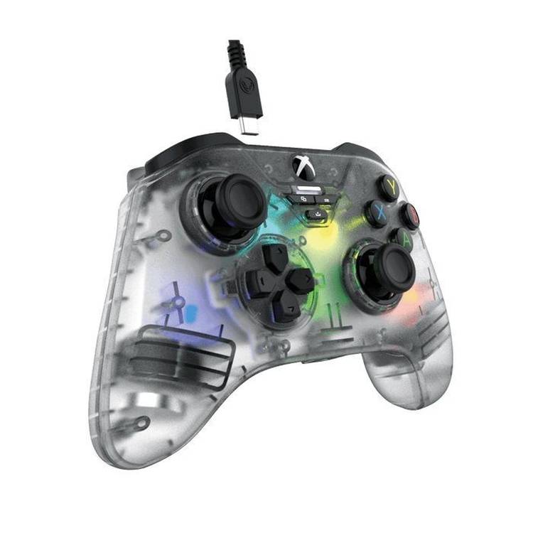 Snakebyte Xbox Series X Game Pad Wired Controller RGB X - Transparent ...