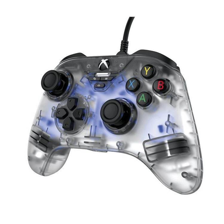 Snakebyte Xbox Series X Game Pad Wired Controller RGB X - Transparent ...