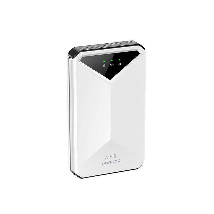 Buy Porodo 4G LTE & WiFi 6 Pocket Router in UAE | 8 Hours Working Time ...