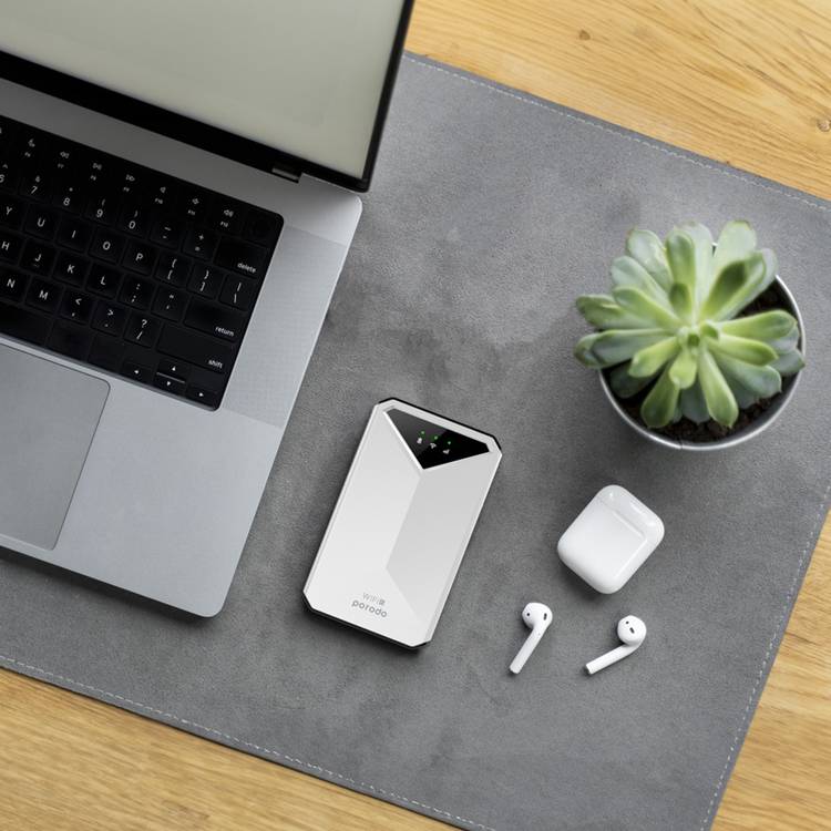 Buy Porodo 4G LTE & WiFi 6 Pocket Router in UAE | 8 Hours Working Time ...