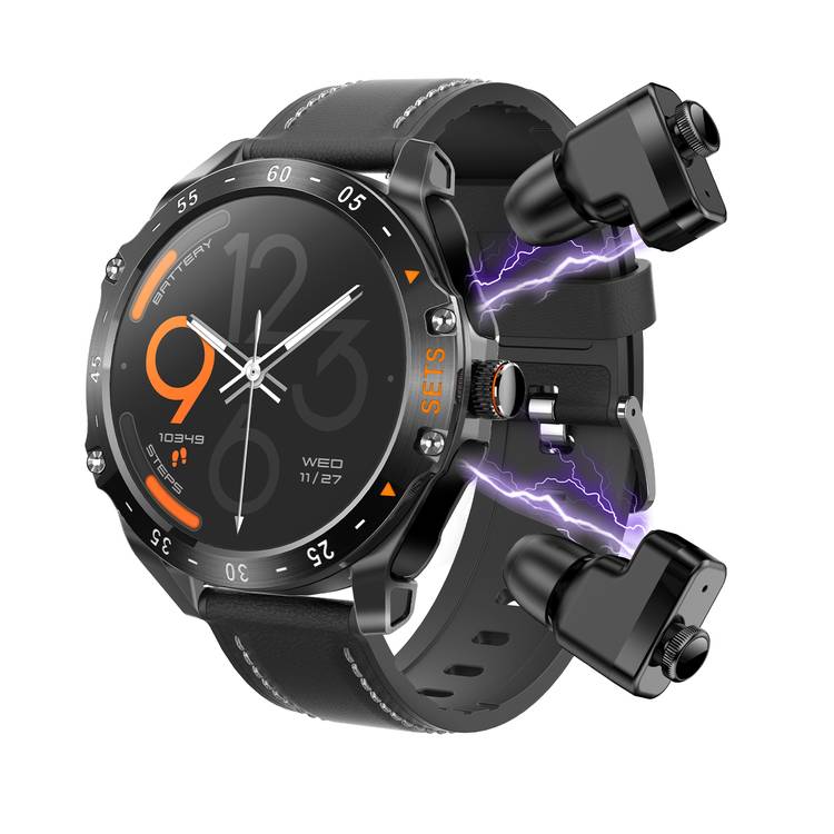 Porodo Hype Smart Watch with Wireless Earbuds in UAE | Leather Band ...