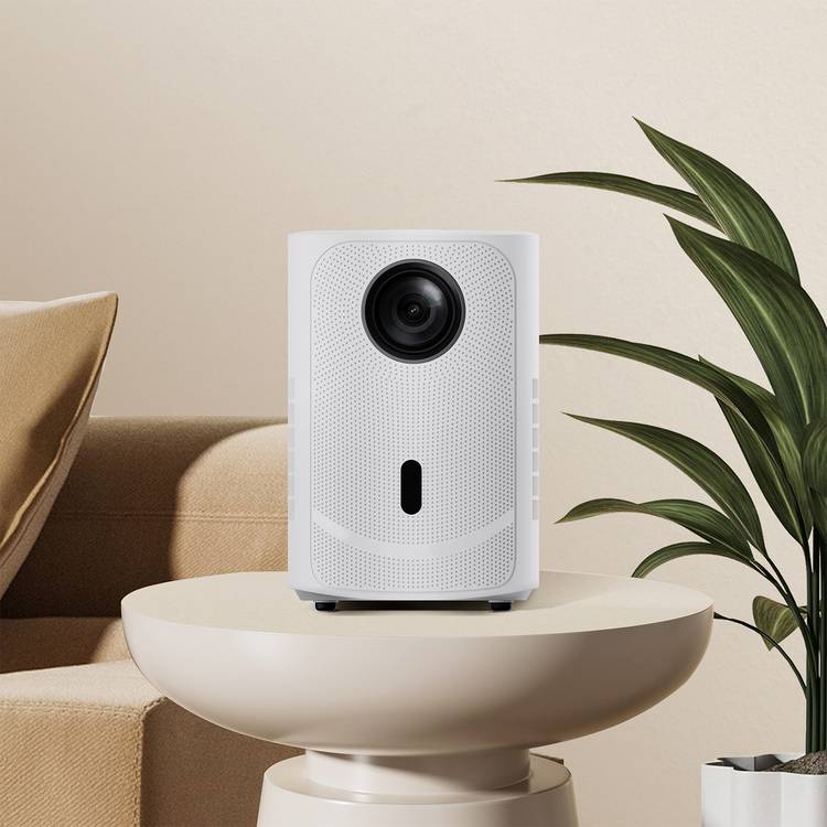 Buy Porodo Mini Projector in UAE | Wireless Mirroring - White Color ...