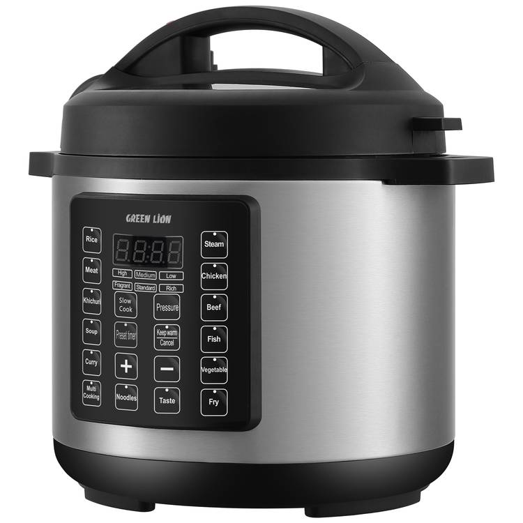 Green Lion Electric Pressure Cooker with 6L Capacity in UAE | 14 Cooking Modes - Black Color ...