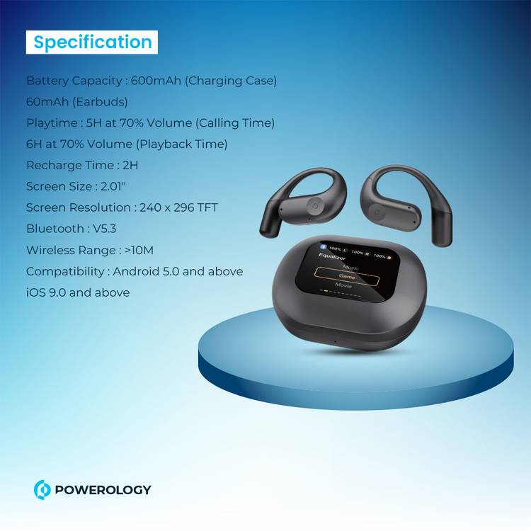Order Powerology Air Conduction ENC TWS Earbuds in UAE | Bluetooth ...