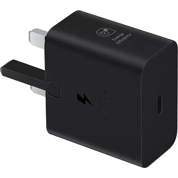Buy Samsung 25W PD USB-C Adapter 3 pin in UAE | super fast charging 25 watts - Black | (T2510NBE ...