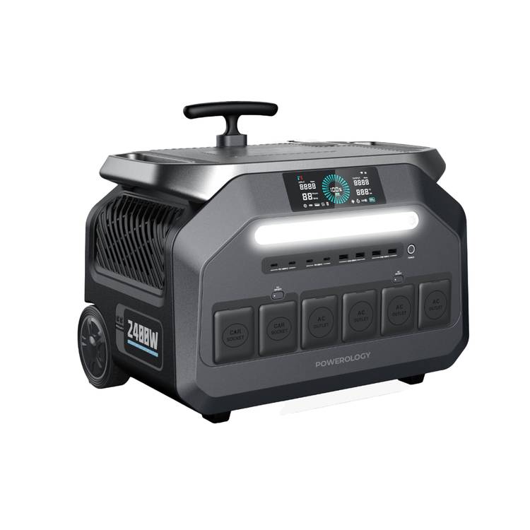 Buy Powerology Solar Input Portable Generator 2400W in UAE | PD 100W, 1 ...