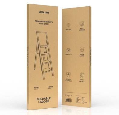 Shop Green Lion Foldable Ladder in UAE | Steel Iron, Anti Slip Surface ...