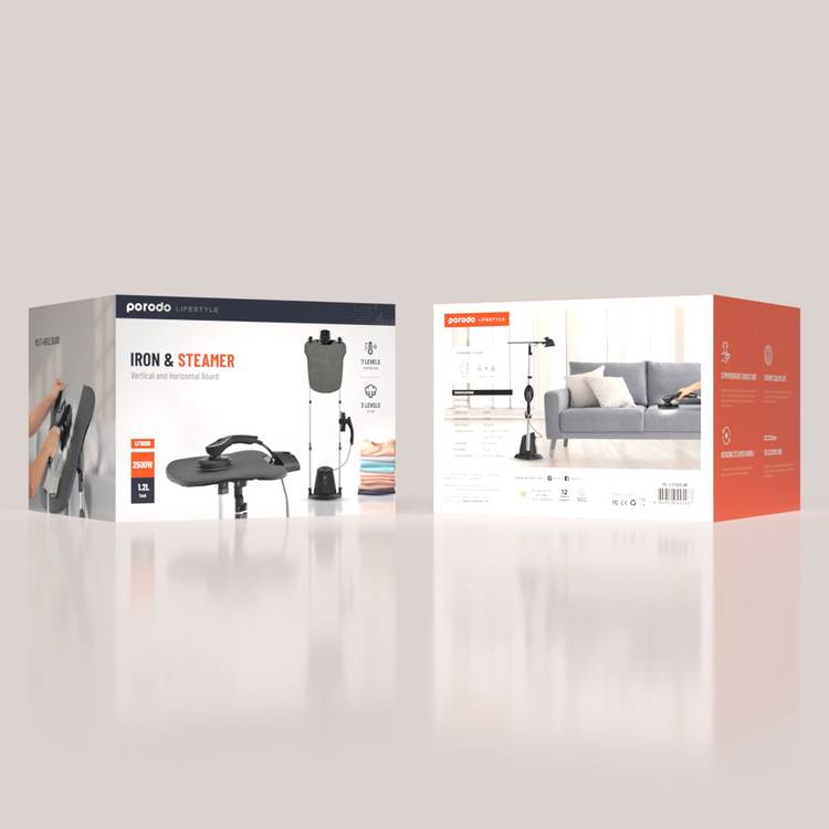 Buy Porodo Lifestyle Iron & Steamer in UAE | 2500W, 1200ml Tank ...