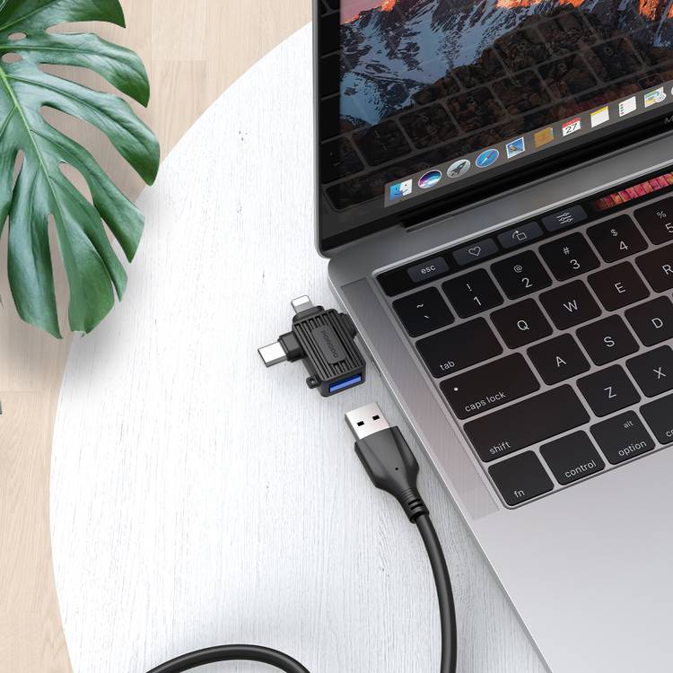 Porodo 3-in-1 OTG Adapter In UAE | USB A to Lightning, Micro, and Type ...