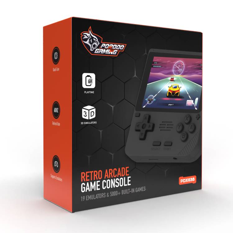 Purchase Porodo Gaming Retro Arcade Gaming Console in UAE | +5000 Games ...