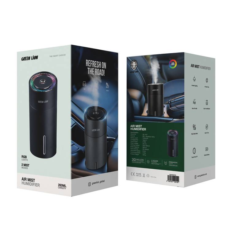 Green Lion Air Mist Humidifier in UAE | 260mL Bottle Capacity - Black ...