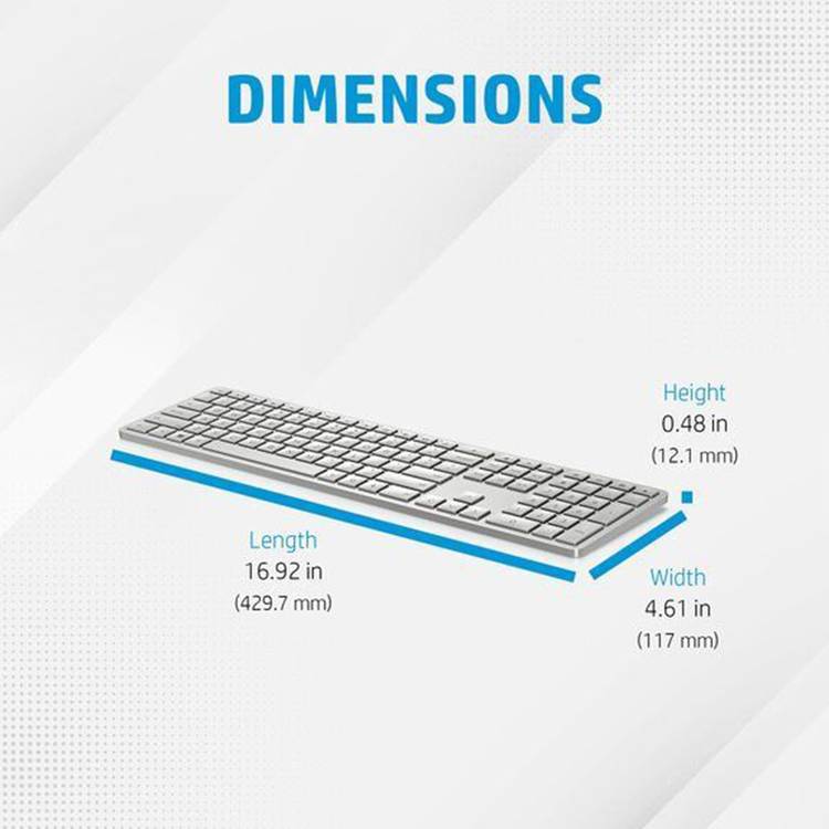 HP 970 Programmable Rechargeable Wireless Keyboard in UAE | Multiple ...
