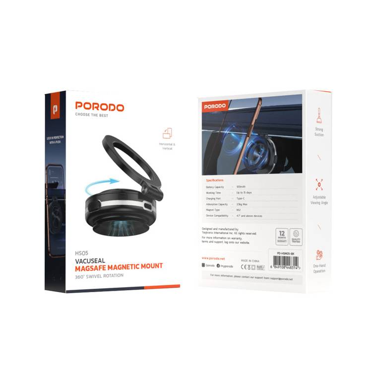 Porodo HS05 Vacuseal MagSafe Magnetic Mount in UAE | 360° Swivel ...