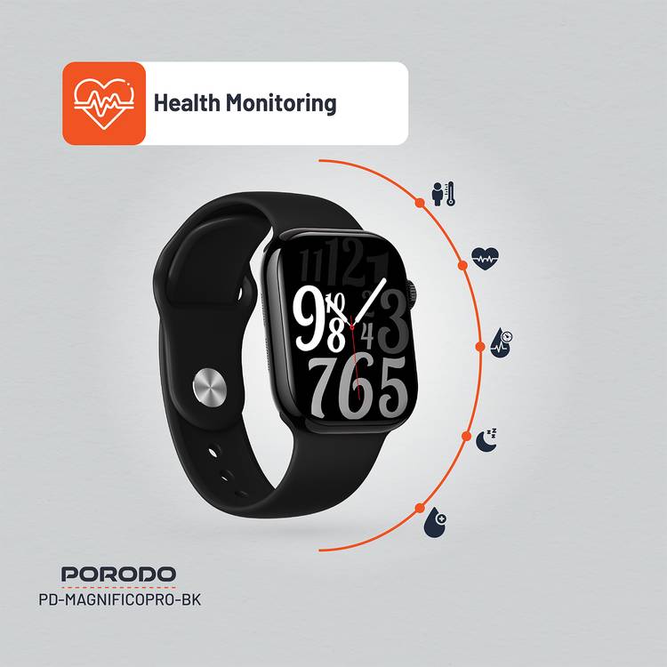 Porodo Magnifico Pro Smart Watch with Dual Straps in UAE | Health ...