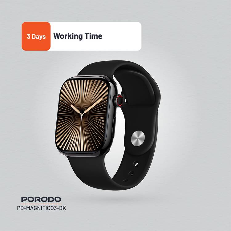 Porodo Magnifico 3 Smart Watch with Dual Straps in UAE | Health ...