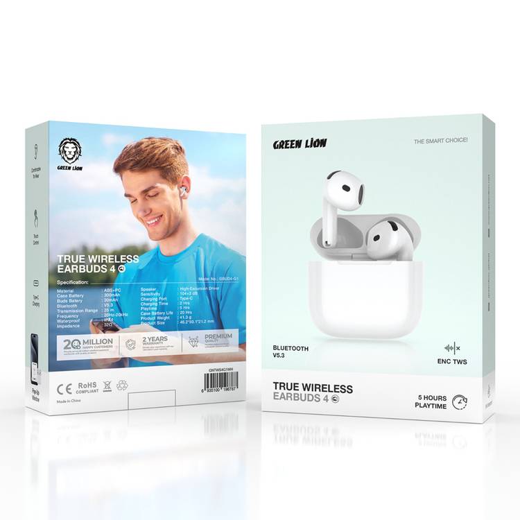 Green Lion True Wireless Earbuds 4 G1 in UAE | 5 Hours Playtime ...