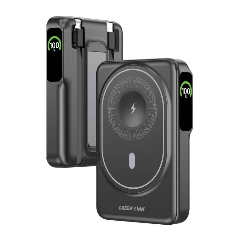 Green Lion Mag-Vision 10000mAh Power Bank in UAE | 2 Built-in Cables ...