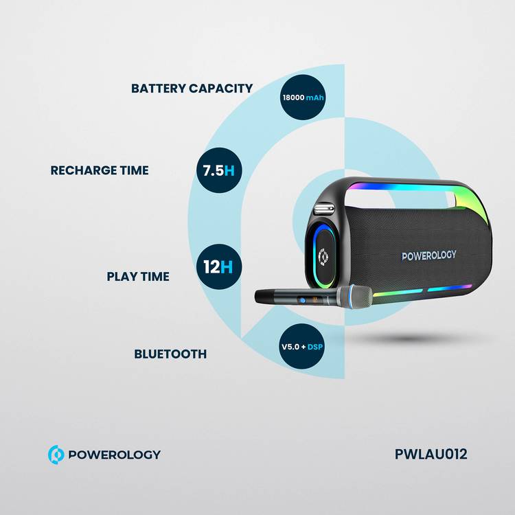 Powerology TWS Karaoke Speaker 150W with Mic and Remote in UAE ...