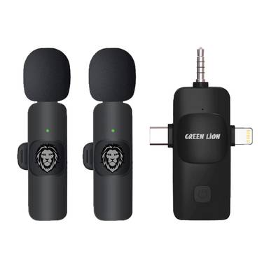 Green Lion 3 in1 Microphone Type C/Lightening/AUX in UAE | 3-4 Hours ...