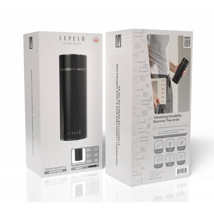 Levelo AeroFiber 350mL Carbon Fiber Bottle in UAE | Dual 100°C Heat ...
