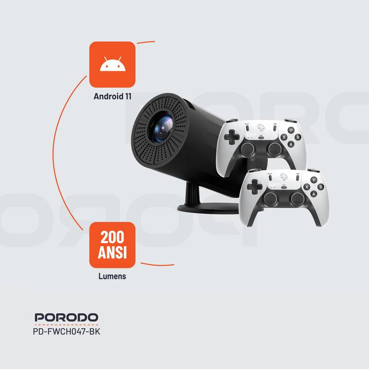 Porodo Gaming 4K Projector Auto Keystone and Gamepad Controller in UAE ...