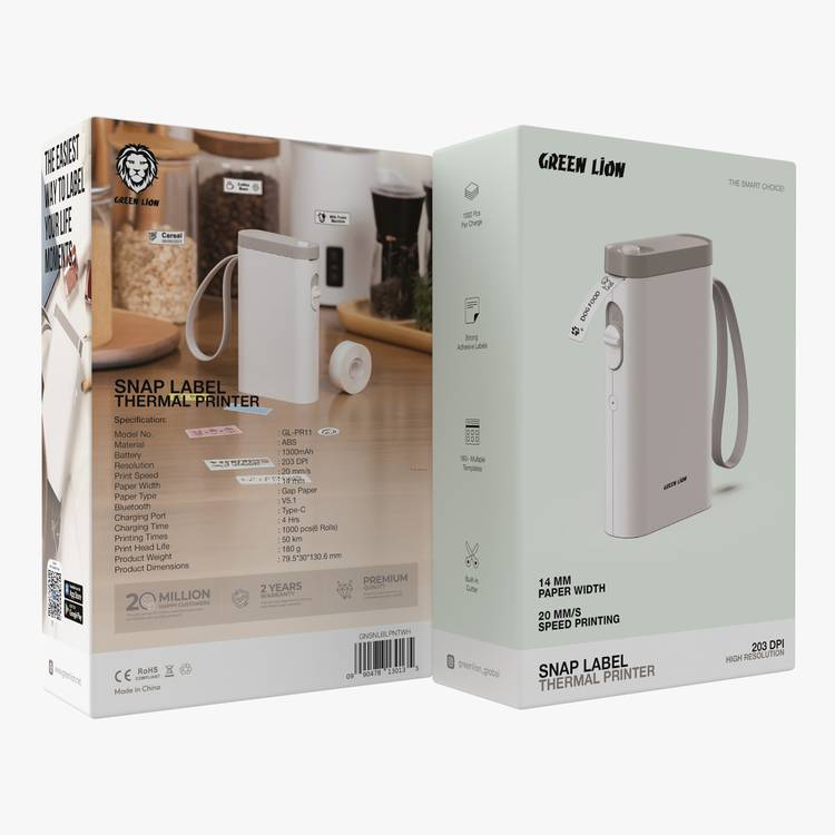 Green Lion Snap Label Thermal Printer in UAE | Built-in Cutter, 20mm/s ...